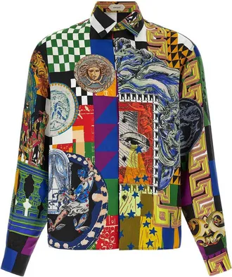 Versace Chemise - Medusa Collage