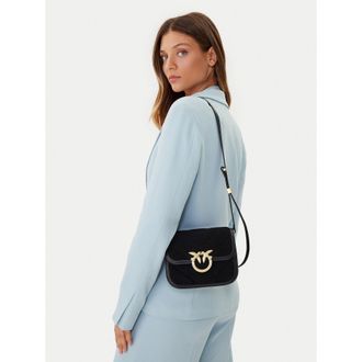 Pinko Handtasche PINKO Love Box Bag Fl Mini AI 25-26 PLTT 104297 A2JH Schwarz