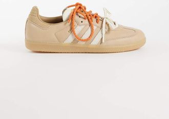 adidas Originals Samba OG Sneaker in Creme und Beige mit doppelten Schn&uuml;rsenkeln-Wei&szlig;