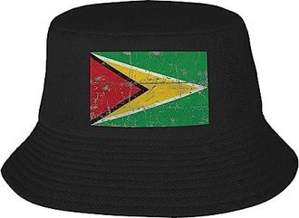 Generic Chapeau De Seau Unisexe Drapeau De La Guyane Hommes Chapeau De Seau Respirant &Eacute;t&eacute; Bonnet De Soleil, pour Plage, De P&ecirc;che, Sports, 56-58cm