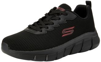 Skechers Mens Bobs B Flex-Cool Edge Sneaker, BBK, 45.5 EU