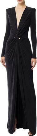 Elisabetta Franchi Femme, Robes, Noir, Taille: 40 FR Robe de Soir&eacute;e Tapis Rouge