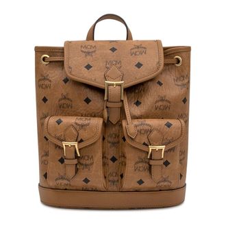 MCM Mcm, Femme, Sacs, Brun, Taille: ONE Size Aren Drawstring Backpack