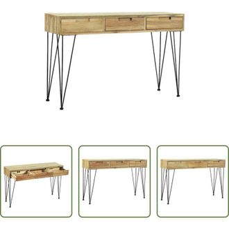 vidaXL vidaXL Schreibtisch - Konsolentisch 120 x 35 x 76 cm Teak Massiv