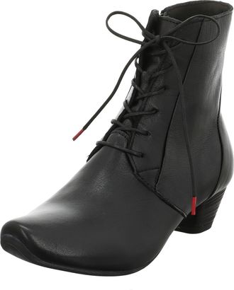 Think Damen AIDA chromfrei gegerbte nachhaltige Stiefelette, SCHWARZ 0000