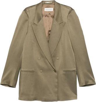 Dries Van Noten Femme, Vestes, Vert, Taille: 40 FR Veste crois&eacute;e oversize