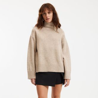 La Redoute Collections Pull Col Montant En Laine Grosse Maille