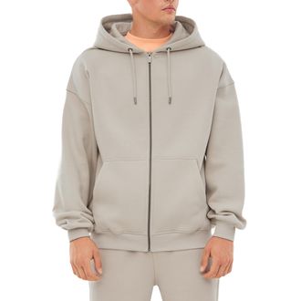 Johnny Urban Sweatjacke Damen & Herren Beige - Caleb - Oversized Kapuzenjacke mit Rei&szlig;verschluss - Unisex Zip Hoodie - Weiche Innenseite - Sweatshirt Jacke Mit Kap