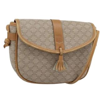 Celine Sac bandouli&egrave;re vintage doccasion - Femme - Pre-owned - Beige - Taille: ONE Size
