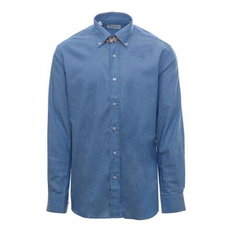 Aquascutum Homme, Chemises, Bleu, Taille: 2XL Chemise en denim