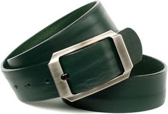 Anthoni Crown Ledergürtel Ceinture, Vert, 100 cm Homme
