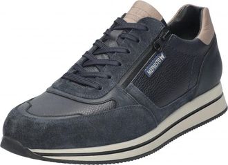 Mephisto Verschluss SNEAKER GILFORD BLAU aus TEXTIL - Absatzh&ouml;he REISSVERSCHLUSS/SCHN&Uuml;RSENKEL - 1,5 cm