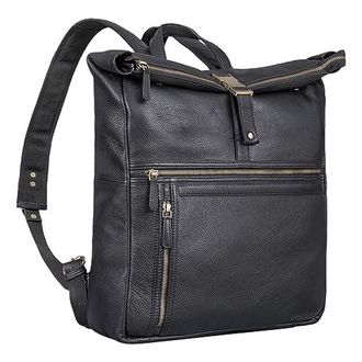 STILORD Leya Sac &agrave; dos Rolltop en cuir pour femmes &eacute;tanche - Sac &agrave; dos pour ordinateur portable 15.6 | 16 | 17 pouces - Sac &agrave; dos pour d&acute;affaires, randonn&eacute;e e