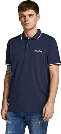 Jack & Jones Jortons Polo SS Noos, Blazer Bleu Marine, M Hommes