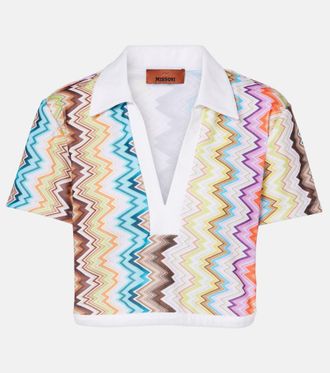 Missoni Cropped-Top Zigzag