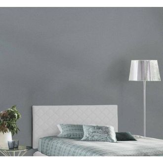 Talamo Italia Bettkopfteil Cleo, Kopfteil aus Kunstleder an der Wand, 100% Made in Italy, geeignet für ein Queen-Size-Bett, Cm 130x60, Weiß - Talamo Italia