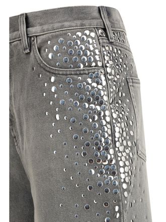 Golden Goose Womens Jeans Melody Grey Cotton