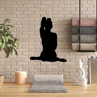 Hanah Home Stylish Black Decorative Metal Wall Accessory, 45 x 55 cm | 100% Metal, 1.5 mm Thickness | Perfect for Modern Home Decor & Unique Wall Art