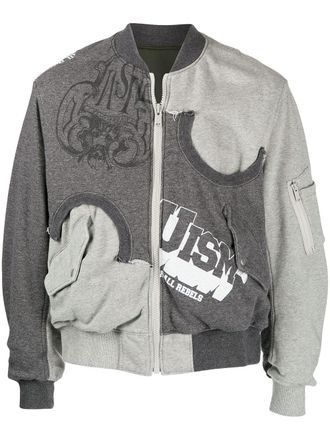 Undercover by Jun Takahashi veste bomber à design réversible - Gris