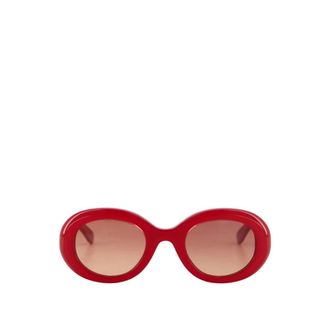Emmanuelle Khanh Glossy Rouge Queen Sonnenbrille - - Accessories - Damen - Rot - ONE SIZE