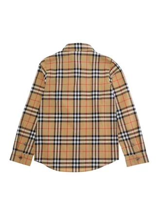 Burberry Boys Shirt Beige Cotton