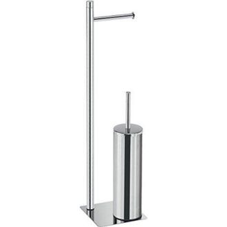 Gedy Gedy - Sapho Trilly - Toilettenpapier- und Toilettenb&uuml;rstenhalter, Chrom TR3213