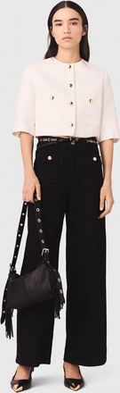 Maje Gerade Jeans Mit Aufgesetzten Taschen - Schwarz - Maje