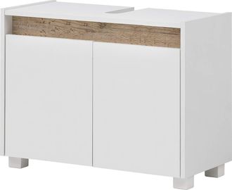 Schildmeyer Waschbeckenunterschrank 148463 Cosmo, 80 x 54,5 x 33 cm (BxHxT), weiß