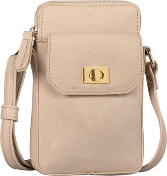 Tom Tailor Taya Damen Handytasche Umhängetasche Mittelgroß Beige
