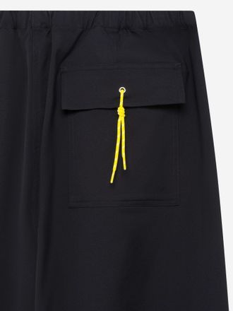 Autry Mens Nylon Pants With Logo Black Polyester Trousers