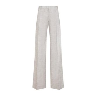 Ermanno Scervino Pantalon large - Femme - Pantalons - Beige - Taille: 36 FR