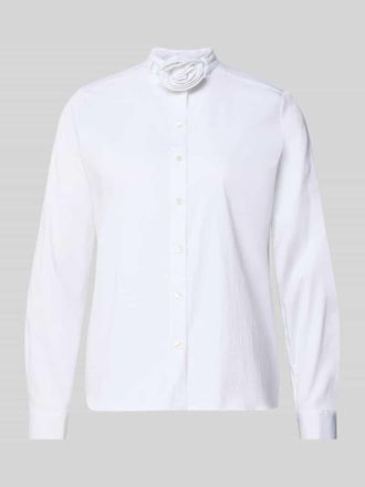 Milano Regular Fit Hemdbluse mit floraler Applikation