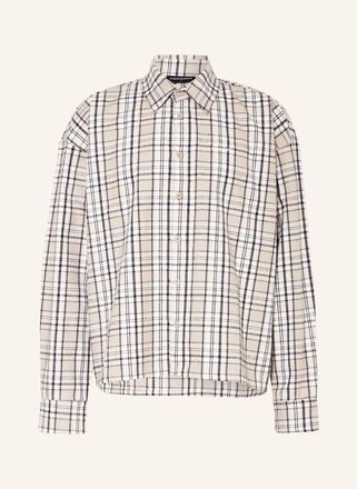 Pegador Pegador Flanellhemd Bevill Oversized Fit beige