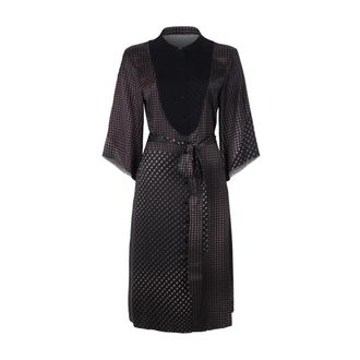 Maison Margiela Hemdkleid mit G&uuml;rtel und Polka Dots - - Dresses - Damen - Mehrfarbig - S