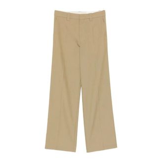 Christophe Lemaire Femme, Pantalons, Beige, Taille: 38 FR Pantalon Droit Tailleur Hay