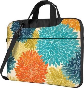 Generic Chrysanthemums Sac pour ordinateur portable de 15,6, housse de protection antichoc pour ordinateur portable de 15,6, motif floral color&eacute;, multicolore,