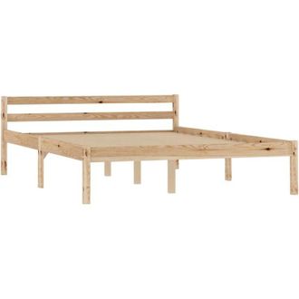 vidaXL Cadre de lit sans matelas bois de pin massif 120x200 cm vidaXL