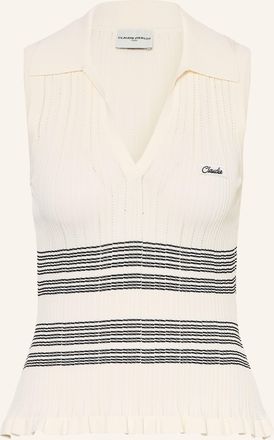Claudie Pierlot Claudie Pierlot Stricktop Mit R&uuml;schen beige