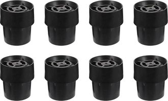 BESPORTBLE 8Pcs Gummi Bein Tipps Trampolin Bein Kappe Ersatz Anti- Slip M&ouml;bel Fu&szlig; Umfasst Matte Runde Boden Protektoren f&uuml;r Tisch Stuhl Schwarz