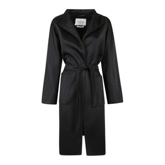 Max Mara Femme, Manteaux, Noir, Taille: 36 FR &Eacute;l&eacute;gant Manteau Noir pour Femmes