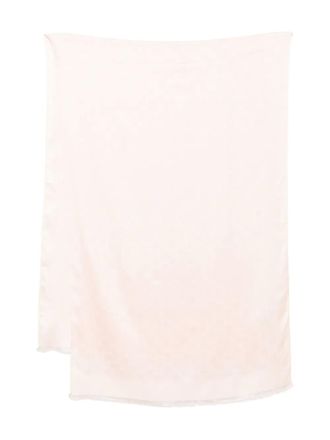 Ferragamo écharpe à motif monogrammé Gancini - Rose