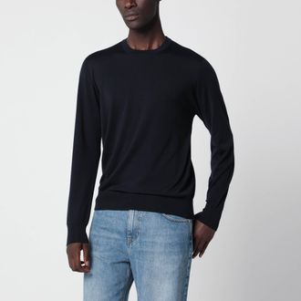 Sease Dark blue Lasca sweater in extra-fine wool