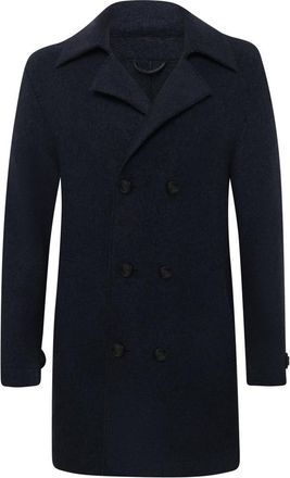 Tom Rusborg Zweireihiger Peacoat aus einem Wollmix in