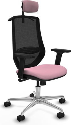 Piqueras y Crespo B&uuml;rostuhl f&uuml;r Lendenwirbels&auml;ule, verstellbar, mit 2D-Armlehnen und Kopfteil, h&ouml;henverstellbar und neigbar, ausgestattet mit 4 Positionen und Schaumsto