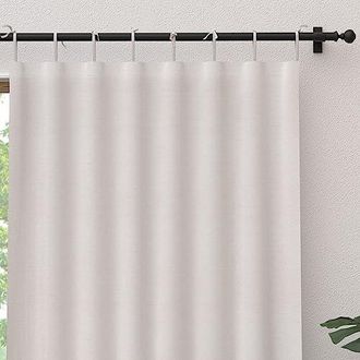 Soleil d'Ocre Voile à nouettes en Coton 135x250 cm Panama Blanc