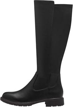 Jana Bottes Longues Plates pour Femme 8-25563-43 Tendance, Noir, 39 EU Large