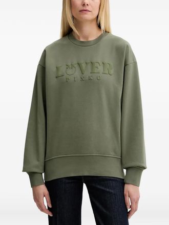 Pinko Sweatshirt mit Prägung - Grün