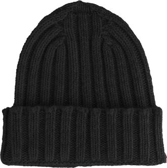 Made In Italia unisex, Accessoires, Noir, Taille: ONE Size Cashmere Knit Hat