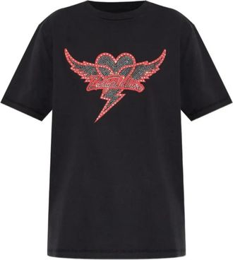 Zadig&Voltaire Femme, Tops, Noir, Taille: 36 FR Edwin T-Shirt