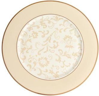 Villeroy & Boch 10-4390-2680 Ivoire Platzteller, Porzellan, Gold/Wei&szlig;/Beige, 35.7 x 35.7 x 1 cm, 1 Einheiten